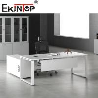 China Luxury Office Furniture Desk Modern Wood L Shaped Executive Office Table for sale