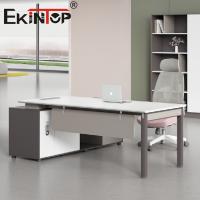 China Ergonomic Office Desk Wooden Computer Table For Home Furniture Iron for sale