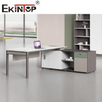 China Ergonomic Office Desk Wooden Computer Table For Home Furniture Iron for sale