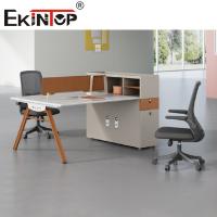 China White Table Top Office Workstation For Staff  2-8 Person Steel Frame for sale