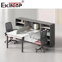 China Demountable Cubicles Office Workstation Partition Writing Computer Table For 2-8 Person for sale