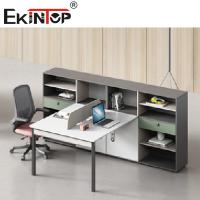 China Demountable Cubicles Office Workstation Partition Writing Computer Table For 2-8 Person for sale