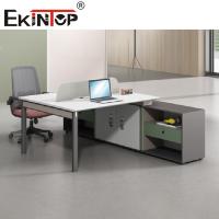 China Demountable Cubicles Office Workstation Partition Writing Computer Table For 2-8 Person for sale