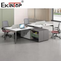 China Demountable Cubicles Office Workstation Partition Writing Computer Table For 2-8 Person for sale