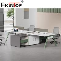 China Commercial Furniture Office Workstation Staff Table Height Adjustable  Rectangular for sale