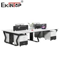 China Modern Office Working Station For Commercial Furniture Office Cubicles Table White for sale
