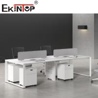 China White Office Cubicle Computer Workstation Furniture 5 Years Warranty for sale