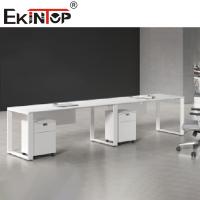 China White Office Cubicle Computer Workstation Furniture 5 Years Warranty for sale