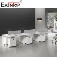 China White Office Cubicle Computer Workstation Furniture 5 Years Warranty for sale