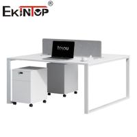 China White Office Cubicle Computer Workstation Furniture 5 Years Warranty for sale