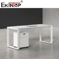 China White Office Cubicle Computer Workstation Furniture 5 Years Warranty for sale