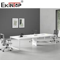 China 4 6 8 Person Meeting Room Table  Office Desk Furniture White Color for sale