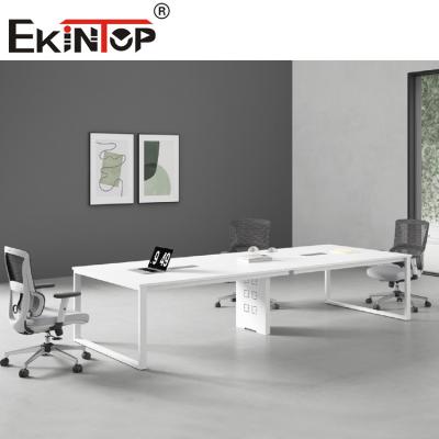 China 4 6 8 Person Meeting Room Table  Office Desk Furniture White Color for sale