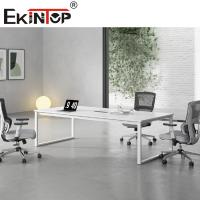 China 4 6 8 Person Meeting Room Table  Office Desk Furniture White Color for sale