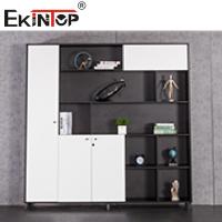 China 4 Drawer Lateral Fireproof File Cabinet Wood Bookshelf For Office Furniture for sale