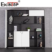 China 4 Drawer Lateral Fireproof File Cabinet Wood Bookshelf For Office Furniture for sale