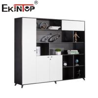 China 4 Drawer Lateral Fireproof File Cabinet Wood Bookshelf For Office Furniture for sale