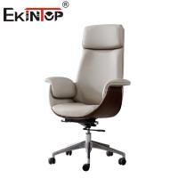 China Steady Office Furniture High Back Leather Chair For Business for sale