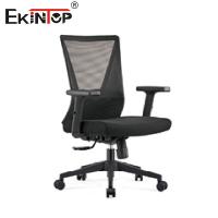 China Blue Ergonomic Mesh Office Desk Chair With Adjustable Arms for sale