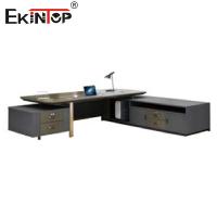 China Wood Morden L Shaped Executive Office Desk Furniture For Home Business for sale
