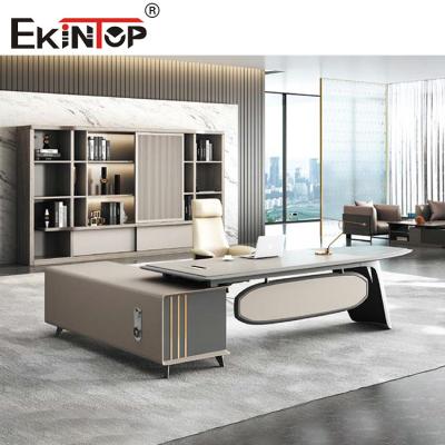 China Modern L Shaped Executive Home Office Desk With Large Storage Space for sale