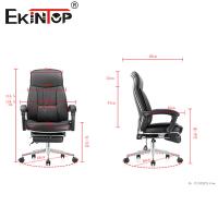 China Contemporary 360 Swivel Black Leather Chair For Office Furniture for sale