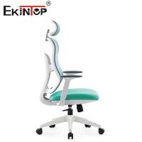 China High Back Ergonomic Office Mesh Chair Green Adjustable Height Swivel for sale
