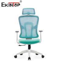 China High Back Ergonomic Office Mesh Chair Green Adjustable Height Swivel for sale