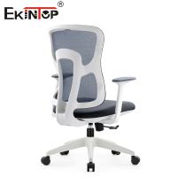 China Black Gray Ergonomic Swivel Mesh Chair With Armrest Seat Height Adjustable for sale