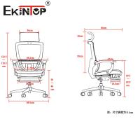 China Swivel Adjustable Ceo Mesh Chair With Tilt Seat Height 18-21 Inches for sale