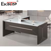 China Commercial Officeworks Glass Desk For CEO Executive Office Room for sale