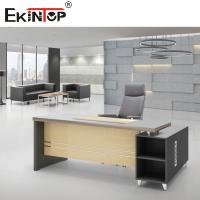 China Clear Black Modern  L Shaped Office Glass Desk Home Desk Furniture for sale