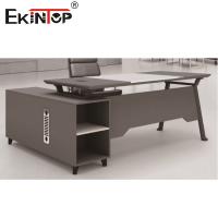 China Multipurpose Tempered Glass Office Desk Morden Style For Officeworks for sale