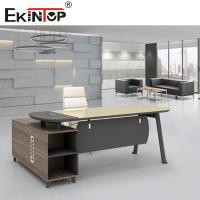 China Multipurpose Tempered Glass Office Desk Morden Style For Officeworks for sale