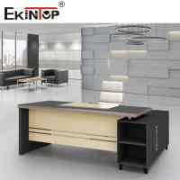 China Multipurpose Tempered Glass Office Desk Morden Style For Officeworks for sale