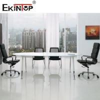 China SGS Black Glass Conference Table Enhance Professional Image Show Business Taste for sale