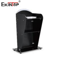 China Office Efficiency Modern Wooden Black File Cabinet Moisture Proof for sale
