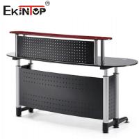 China Unique Office Melamine Glass Desk Strong Wearability for sale