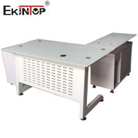 China Elegant and Stylish Showcasing Quality and Luxury Glass Office Desk for sale