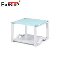China Contemporary Chic Glass And Steel Coffee Table Living Room Furniture for sale