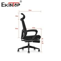 China Breathable Black Mesh Back Office Chair With Lumbar Support for sale