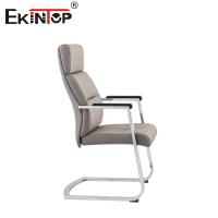 China Versatile Leather Adjustable Height Office Chair With Chrome Metal Base for sale