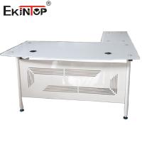 China OEM Contemporary Glass Office Desk Redefine Your Workspace With Modern Elegance for sale