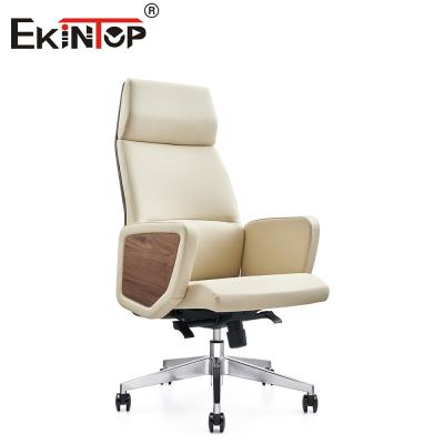 China Modern Simplicity Leather Office Chair With Clean Lines Minimalist Aesthetics for sale
