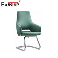 China Premium Leather Office Chair With Metal Chrome Base 5 Years Warranty for sale