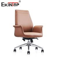 China Deluxe Sophistication Leather Office Chair Adjustable Height for sale