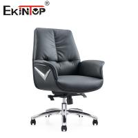 China High Back Leather Office Chair Flexible Tension Adjustable Seat High Durability for sale