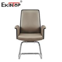 China Contemporary Durability Sturdy Leather Office Chair 350mm Aluminium Base for sale