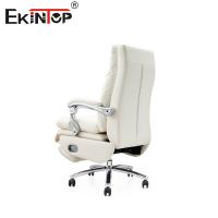 China Modern White Leather Multi-functional Office Chair Style and Utility in One for sale