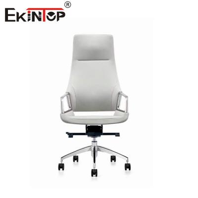 China Ergonomic Office Chair Leather Tailored Support for Long Work Hours for sale